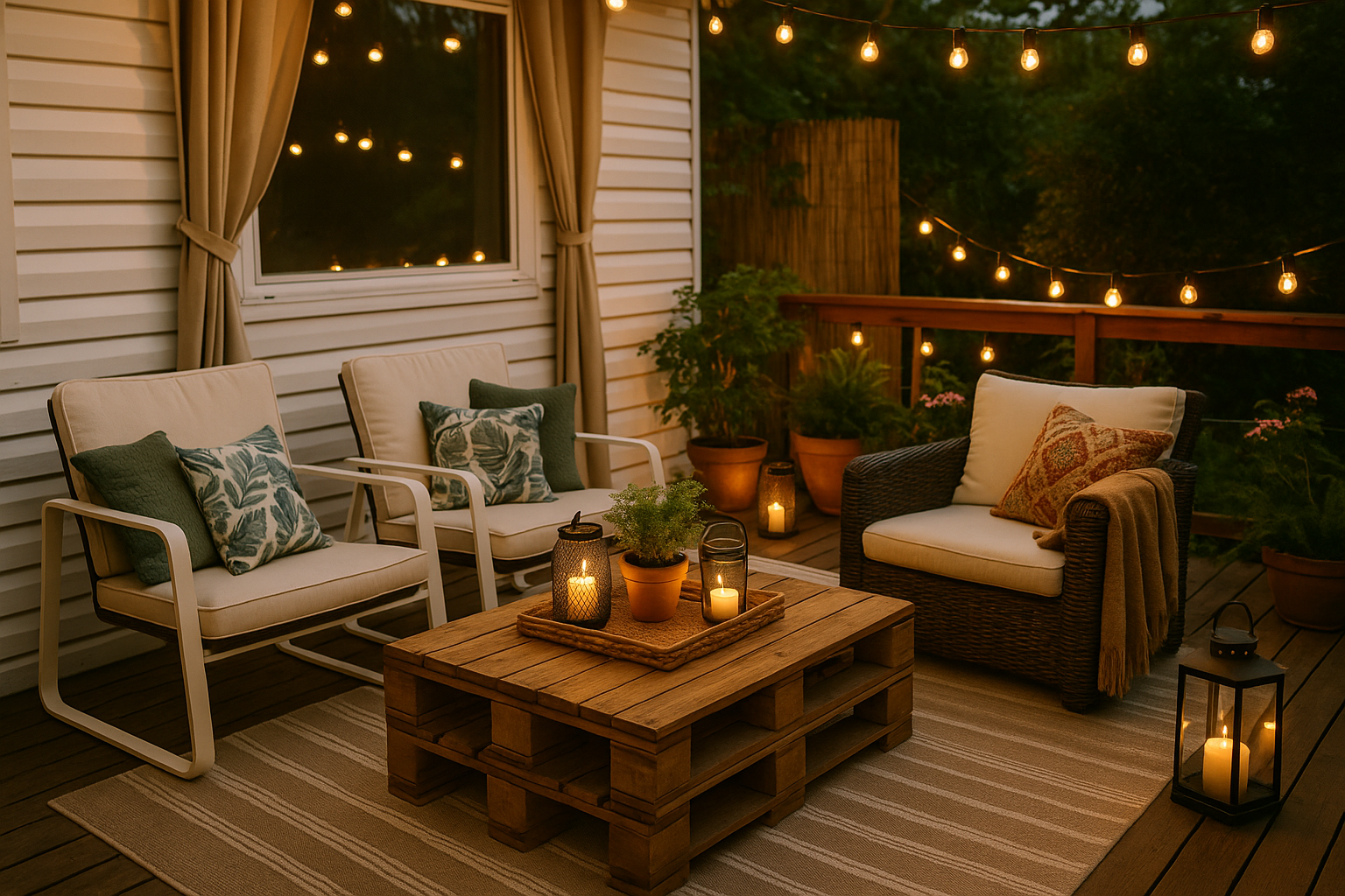How to Create a Cozy Outdoor Retreat on a Budget for your Mobile Home ...